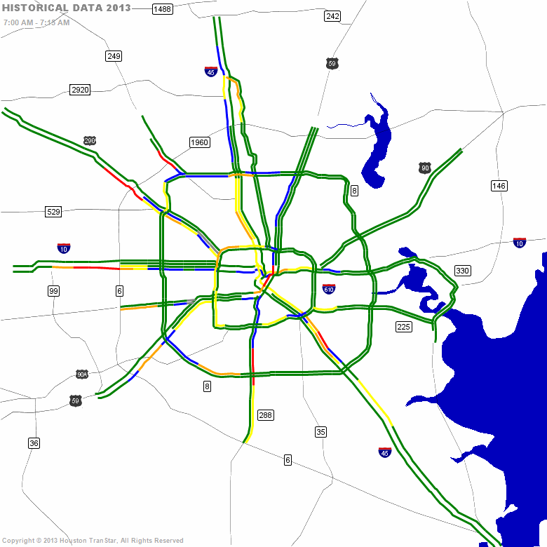 Houston TranStar - Historical Traffic Maps